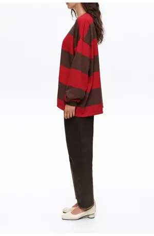 Bimba Y Lola Oversize Striped Long T-shirt