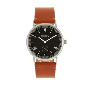 SIMPLIFY The 5100 Series Sub Dial Second Hand Watch Brown