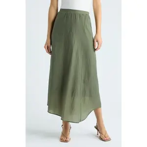 Bernardo Handkerchief Hem Midi Skirt