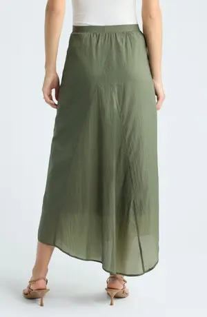 Bernardo Handkerchief Hem Midi Skirt