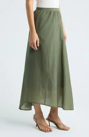 Bernardo Handkerchief Hem Midi Skirt