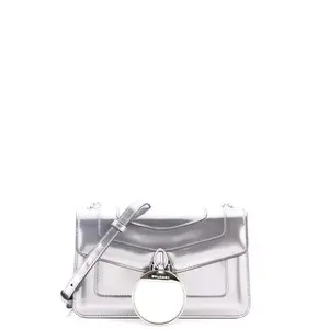 BVLGARI Serpenti Forever Shoulder Bag Metallic Leather Small