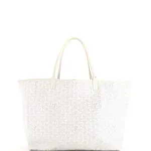 Goyard Saint Louis Tote Printed Coated Canvas Gm - White