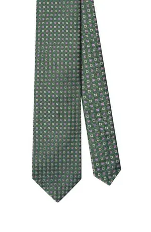 Robert Talbott Robert Square Neat Best Of Class Necktie Green