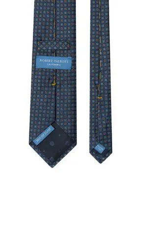 Robert Talbott Robert Square Neat Best Of Class Necktie - Navy Multi