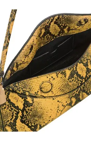 Balmain 64-83 Small Bag In Python-effect Leather