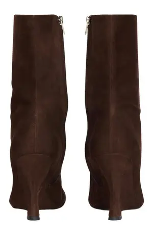 Balmain Wedge Ankle Boots In Suede