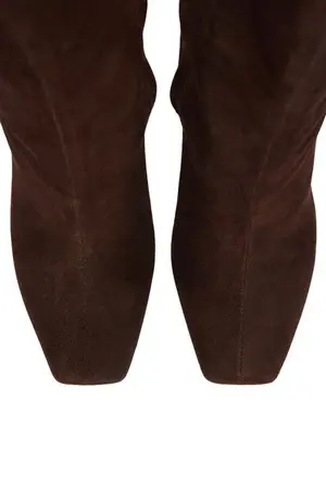 Balmain Wedge Ankle Boots In Suede