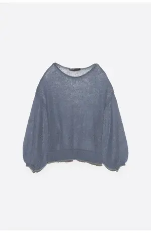 Bimba Y Lola Mohair Boat-neck Oversize Sweater