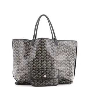 Goyard Anjou Reversible Tote Coated Canvas Gm - Black
