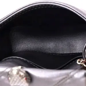 BVLGARI Serpenti Cabochon Shoulder Bag Diagonal Quilted Leather Micro