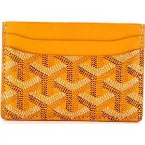 Goyard Saint Sulpice Card Holder Coated Canvas - Yellow