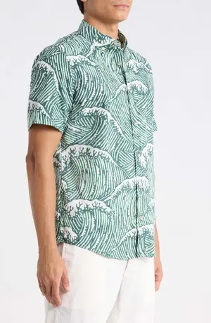 Reyn Spooner Super Swells Button-down Shirt - Green