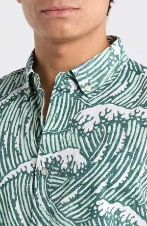 Reyn Spooner Super Swells Button-down Shirt - Green