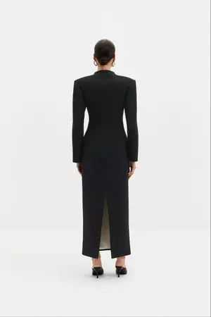 MALINA Vanesa Deep V-neck Maxi Dress