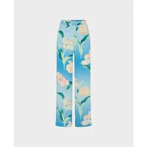 REALLY WILD CLOTHING Barr Liberty Silk Satin Wide Leg Silk Palazzo Pants