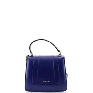 BVLGARI Serpenti Forever Top Handle Bag Leather Small