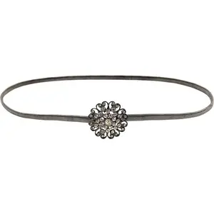 MADISON BEVERLY HILLS Vintage 1970s Floral Rhinestone Buckle Belt