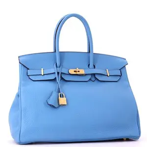 Hermès Birkin Handbag Clemence With Gold Hardware 35