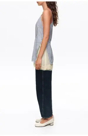 Bimba Y Lola Lace Trim Slip Top