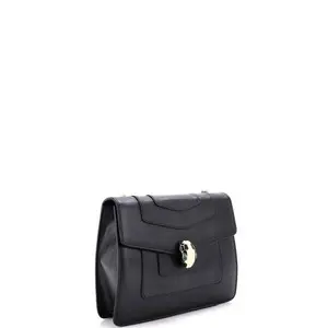 BVLGARI Serpenti Forever Square Shoulder Bag Leather Medium