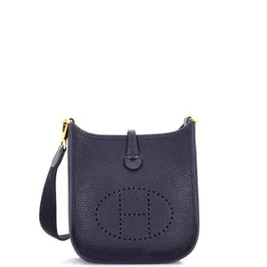 Hermès Evelyne Bag Gen Iii Clemence Tpm - Blue