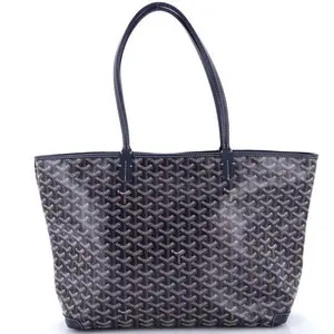 Goyard Artois Tote Coated Canvas Mm - Blue