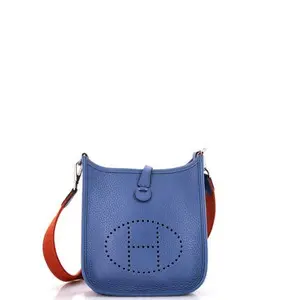 Hermès Evelyne Bag Gen Iii Clemence Tpm - Blue