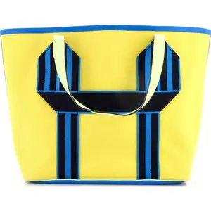 Hermès Pursangle Tote Canvas With Leather - Yellow