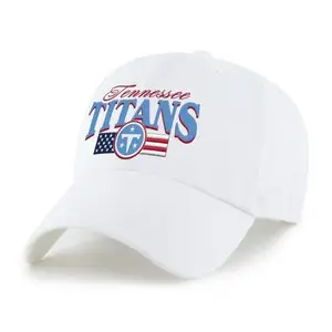 '47 Tennessee Titans American Flag Clean Up Adjustable Hat - White
