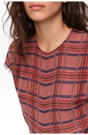 Bimba Y Lola Checked Fluid Midi Dress With Flare