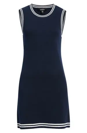 Bernardo Varsity Cotton Sweater Dress