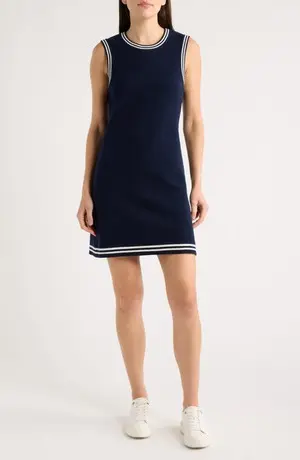 Bernardo Varsity Cotton Sweater Dress