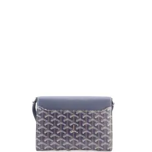 Goyard Chypre Wallet On Strap Coated Canvas With Leather