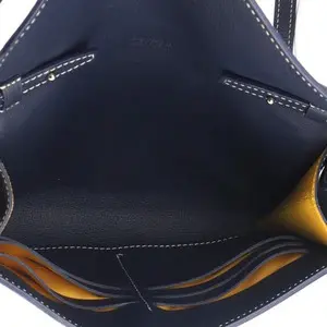 Goyard Chypre Wallet On Strap Coated Canvas With Leather