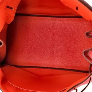 Hermès Birkin Handbag Orange Togo With Gold Hardware 35