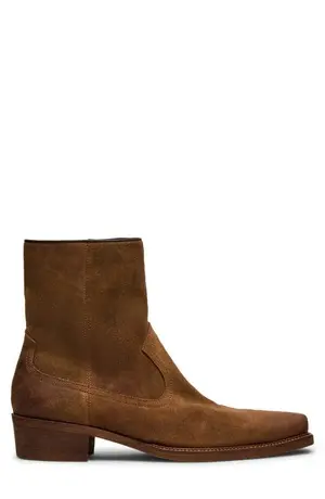 Steve Madden Sturgis Western Boot - Tan Suede