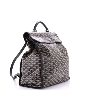 Goyard Saint Leger Briefcase Backpack Coated Canvas