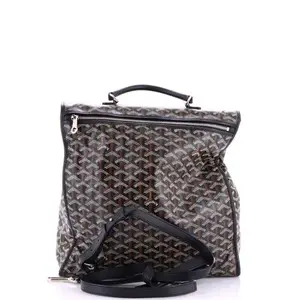 Goyard Saint Leger Briefcase Backpack Coated Canvas
