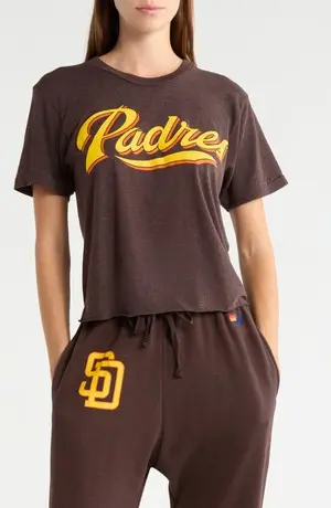 Aviator Nation San Diego Padres Graphic T-shirt - Brown