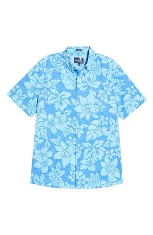 Reyn Spooner Costa Rica Floral Print Button-down Shirt - Light Blue