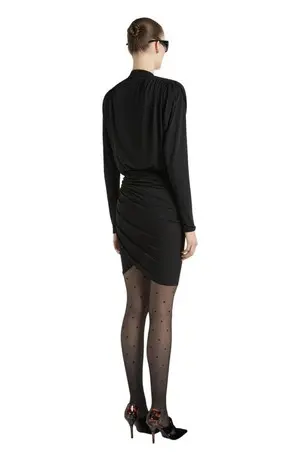 Balmain Draped Flowing Jersey Dress