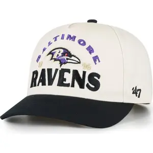 '47 Baltimore Ravens Arcitext Hitch Adjustable Hat - Natural