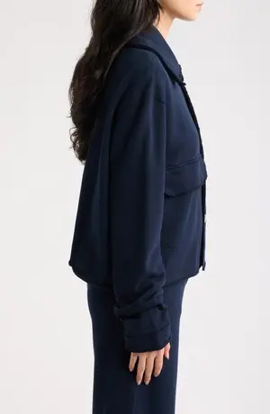 Frank & Eileen Rowan Crop Utility Jacket - Classic Navy