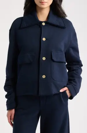 Frank & Eileen Rowan Crop Utility Jacket - Classic Navy