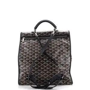Goyard Saint Leger Briefcase Backpack Coated Canvas