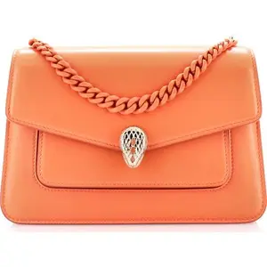 BVLGARI Serpenti Forever Maxi Chain Crossbody Bag Leather