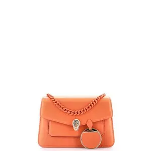 BVLGARI Serpenti Forever Maxi Chain Crossbody Bag Leather