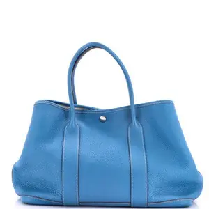 Hermès Garden Party Tote Leather 36 - Blue