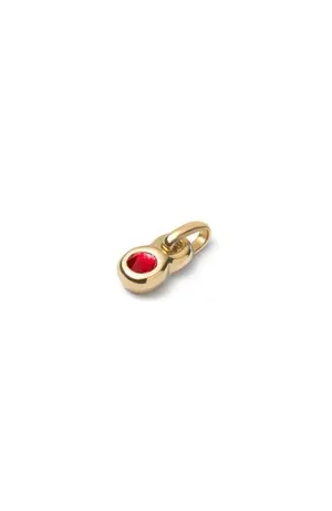 UNODE50 Charm With Red Glass